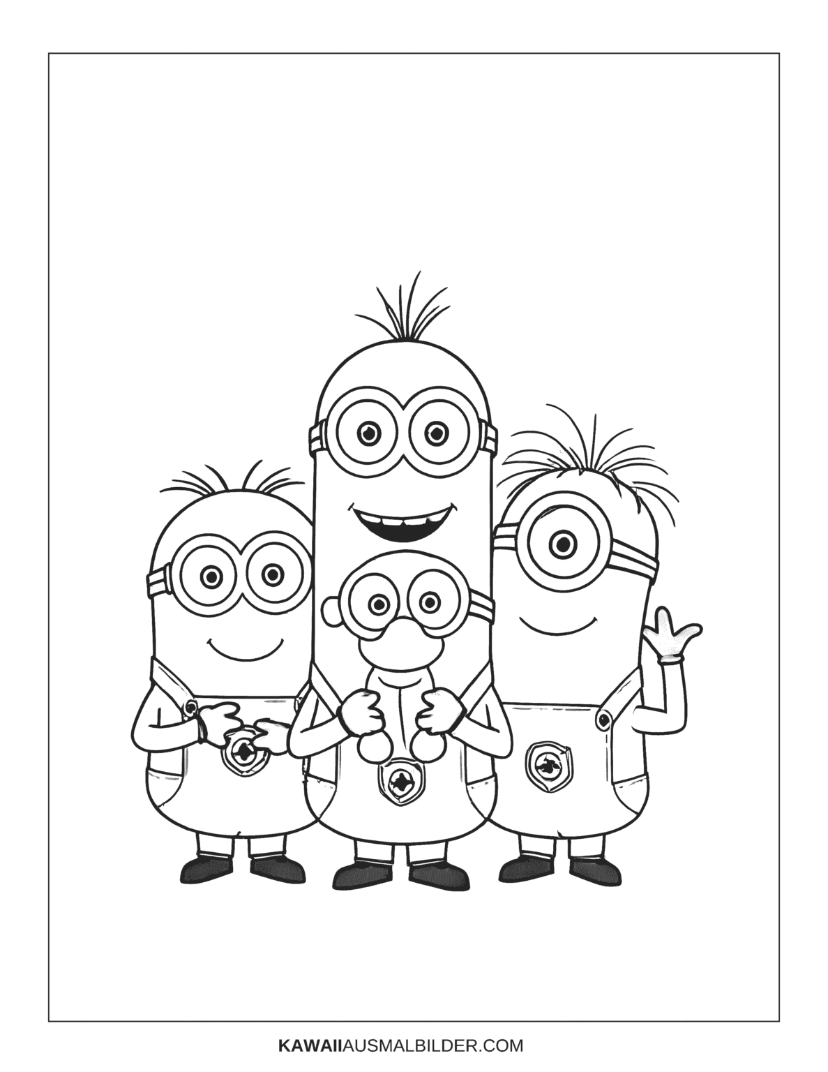 Postausmalbilder Minions Zum Ausdrucken