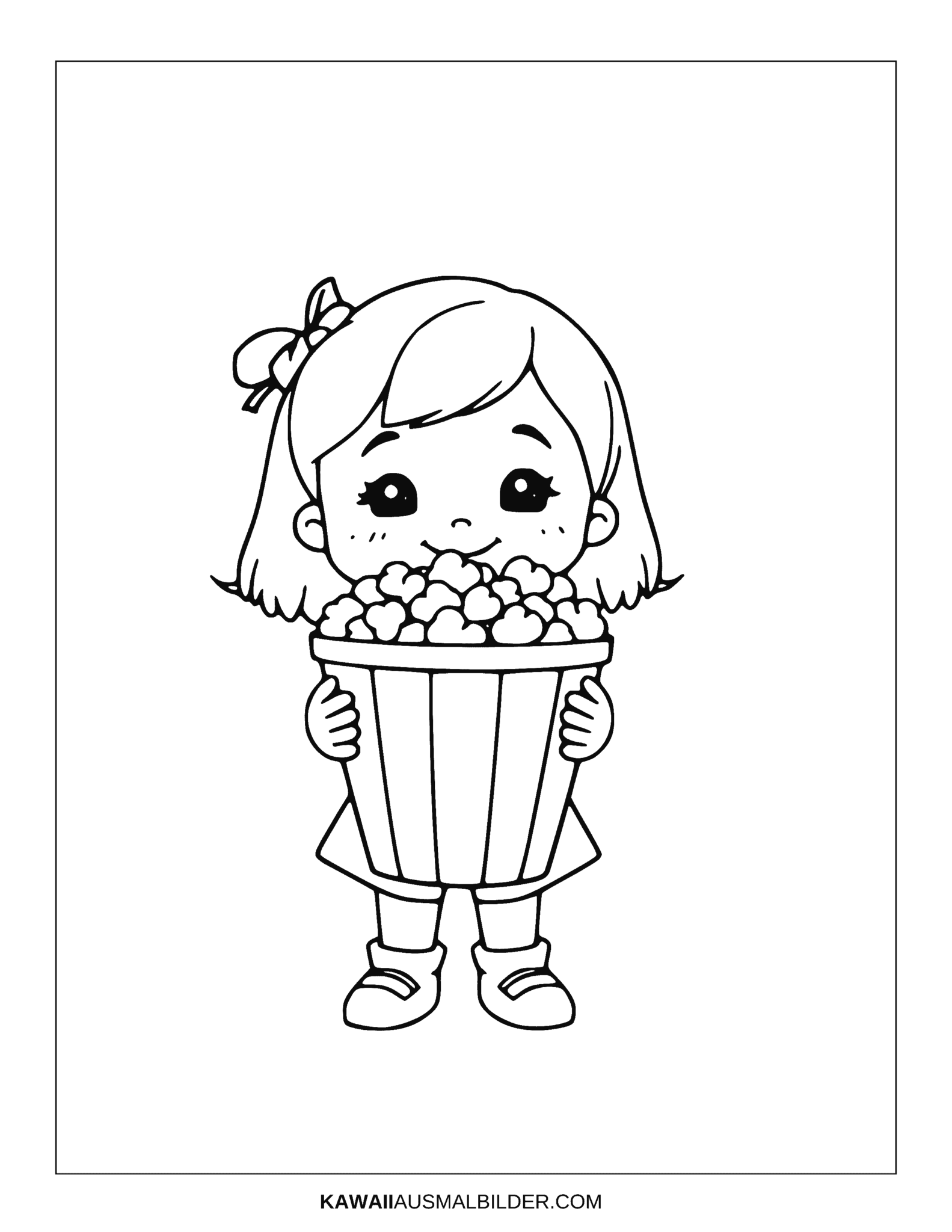 Popcorn Ausmalbilder zum Ausdrucken [PDF] - Kostenlose Ausmalbilder für ...