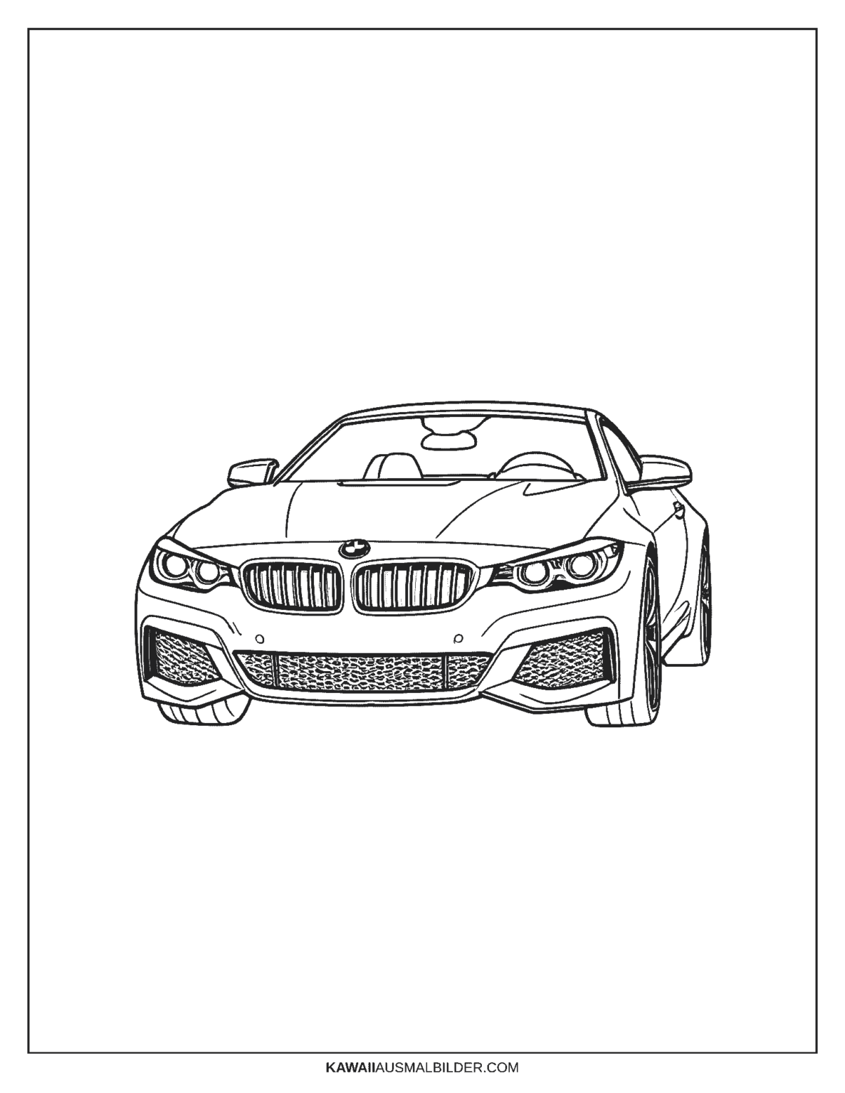 Kostenlose Auto Ausmalbilder zum Ausdrucken für Kinder [PDF ...