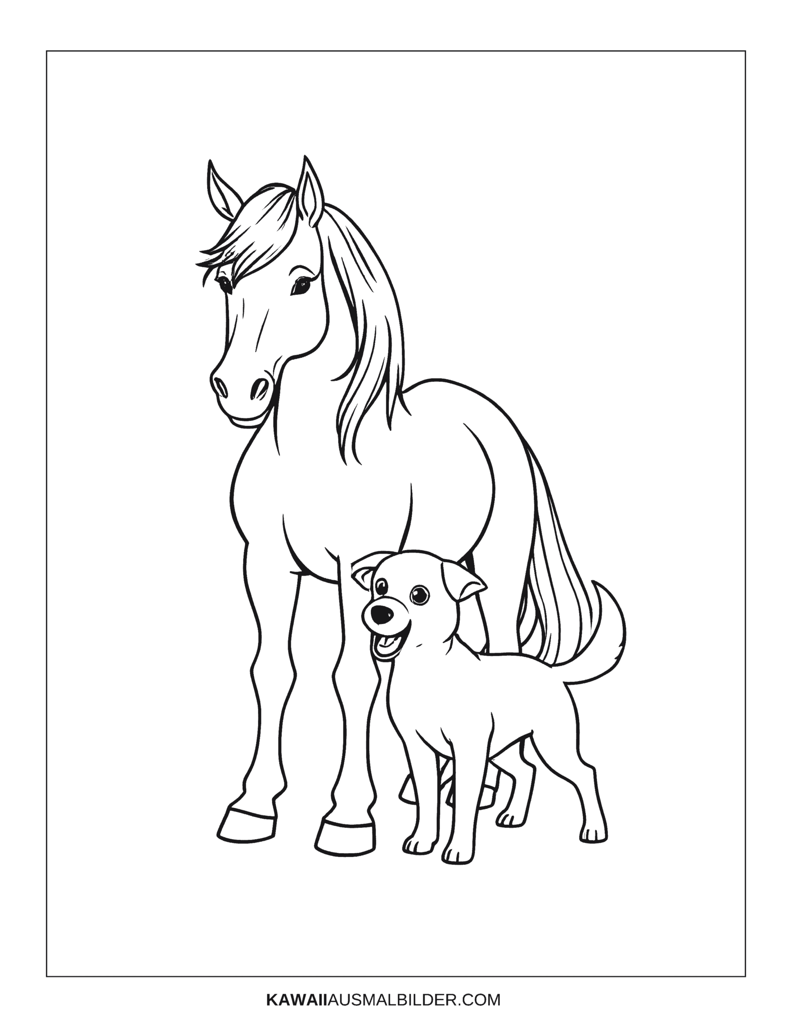 Kostenlose Pferde Ausmalbilder zum Ausdrucken für Kinder [PDF ...