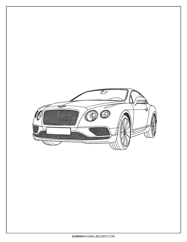 Kostenlose Auto Ausmalbilder zum Ausdrucken für Kinder [PDF ...