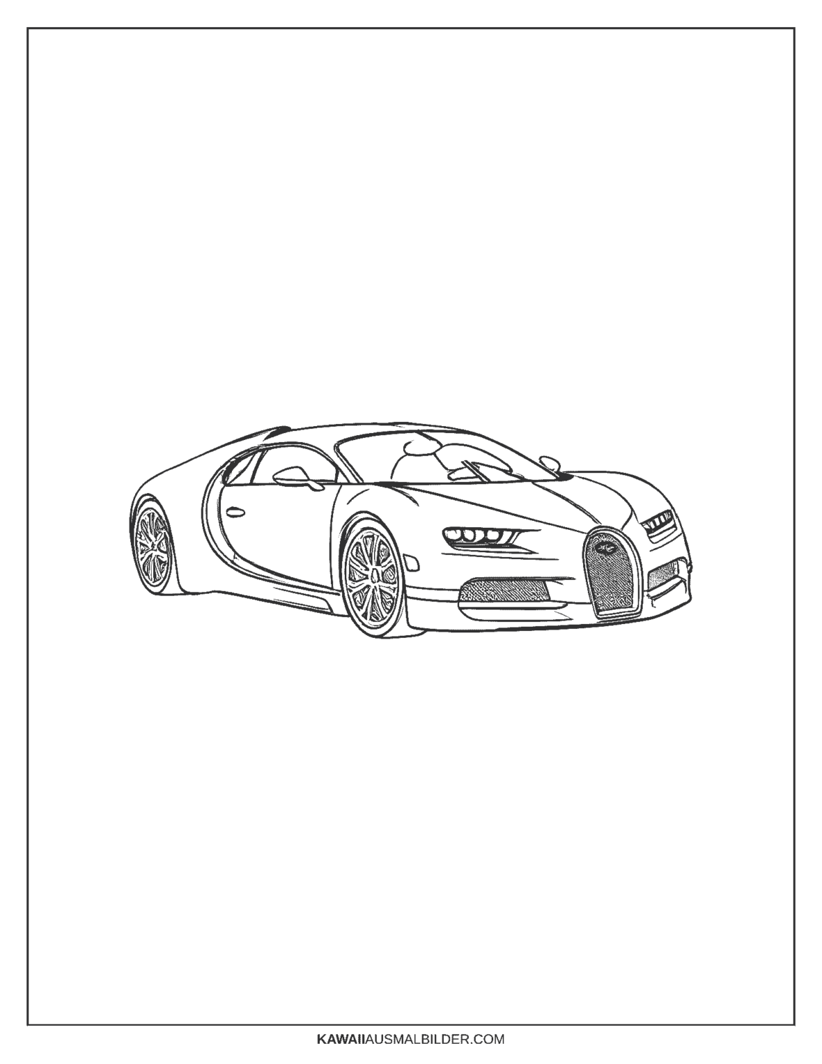 Kostenlose Auto Ausmalbilder zum Ausdrucken für Kinder [PDF ...