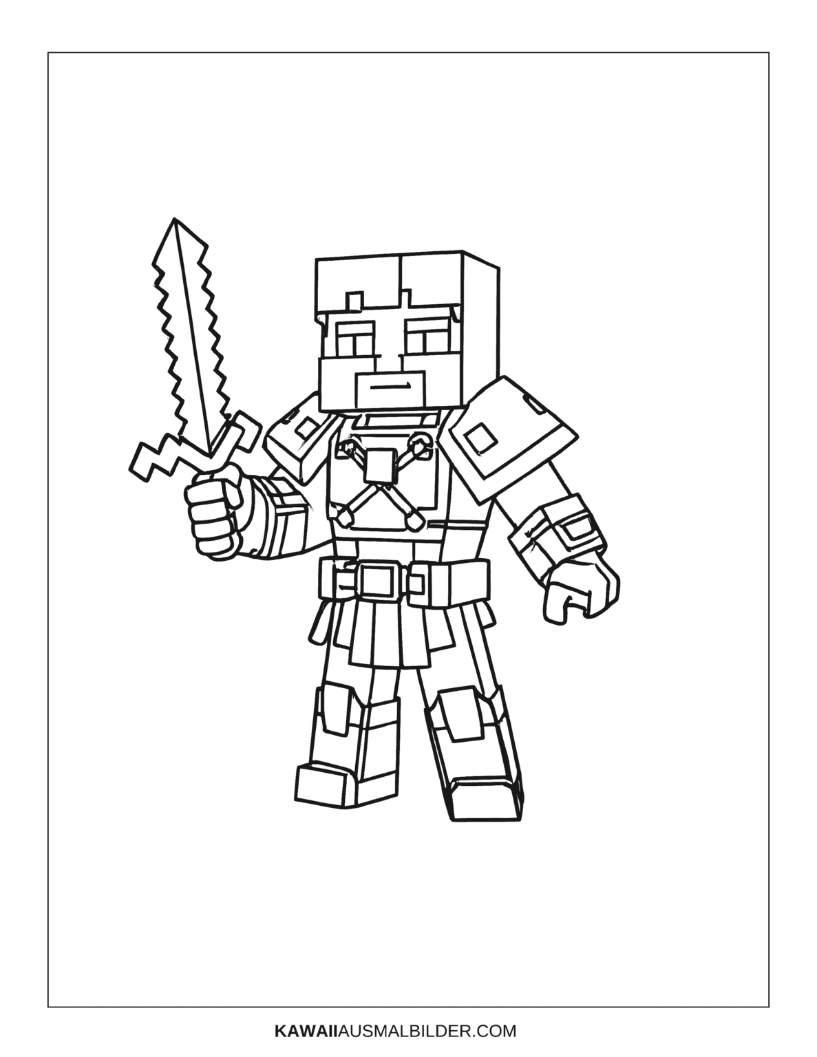 Kostenlose Minecraft Ausmalbilder zum Ausdrucken [PDF] - Kostenlose ...