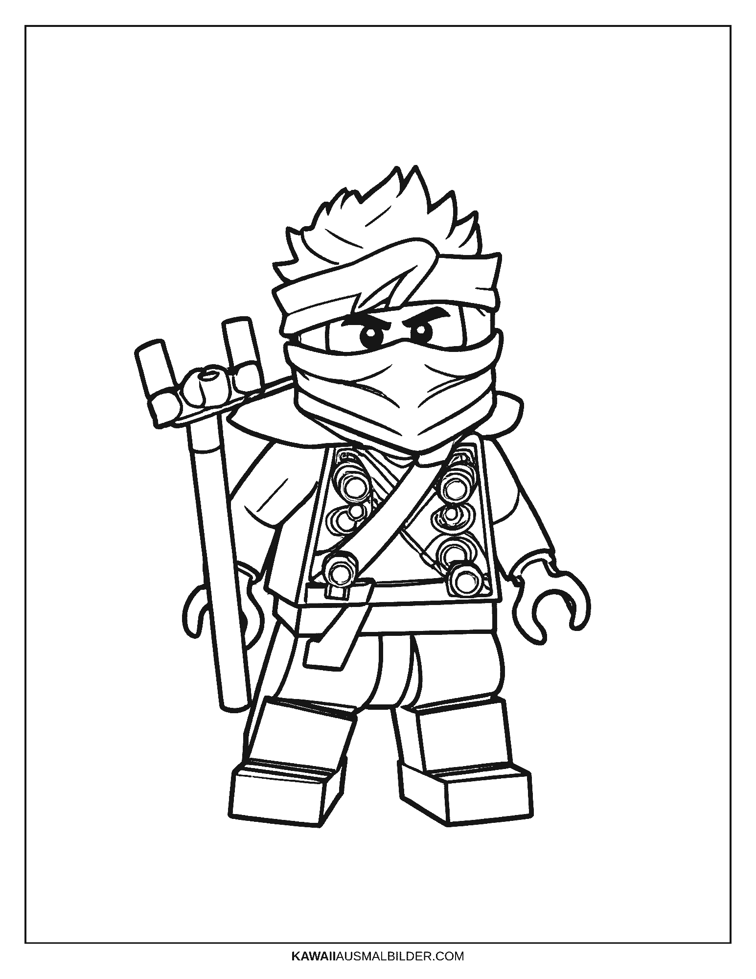 Ninjago Ausmalbilder - Kostenlose Ausmalbilder für Kinder [PDF]