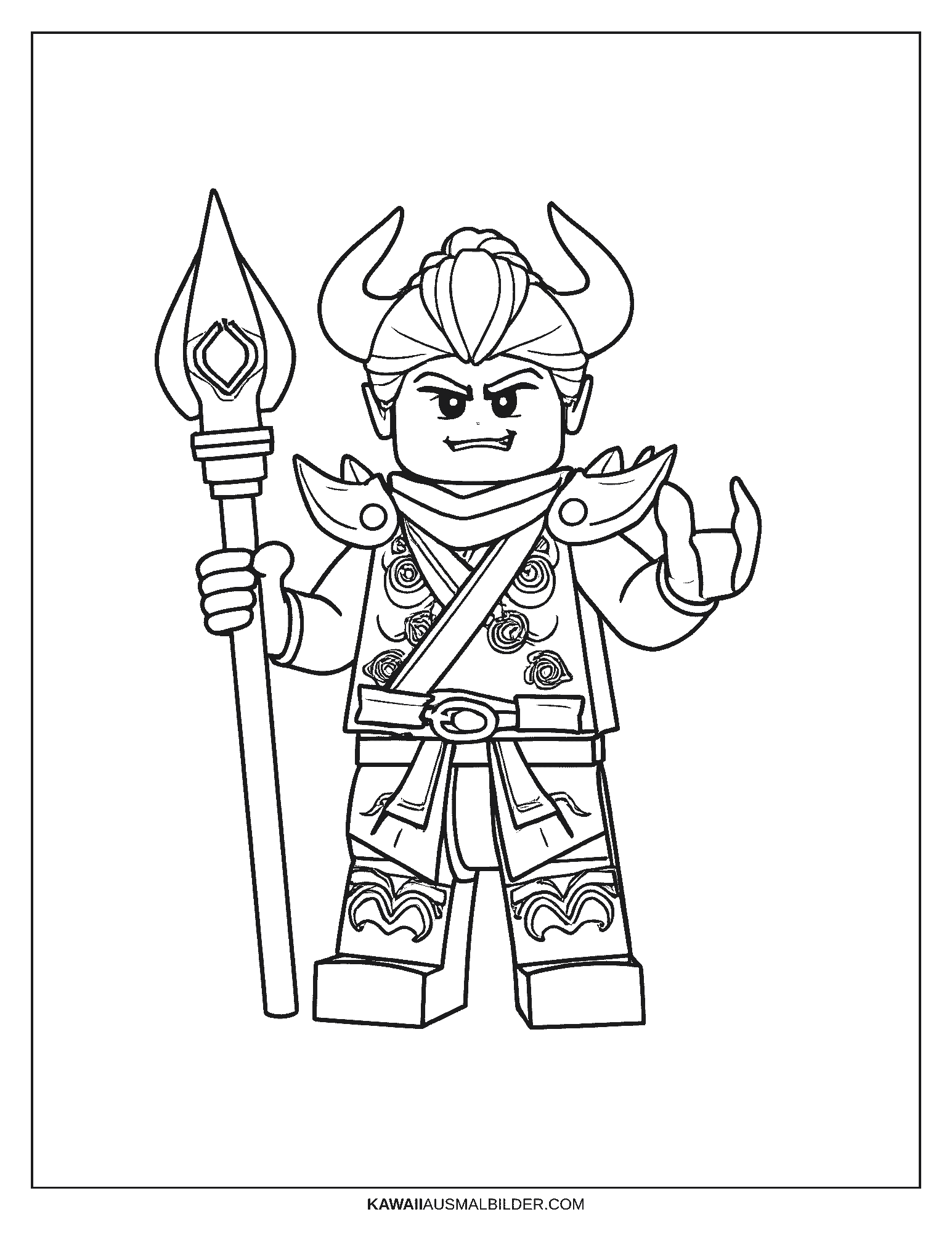 Ninjago Ausmalbilder - Kostenlose Ausmalbilder für Kinder [PDF]