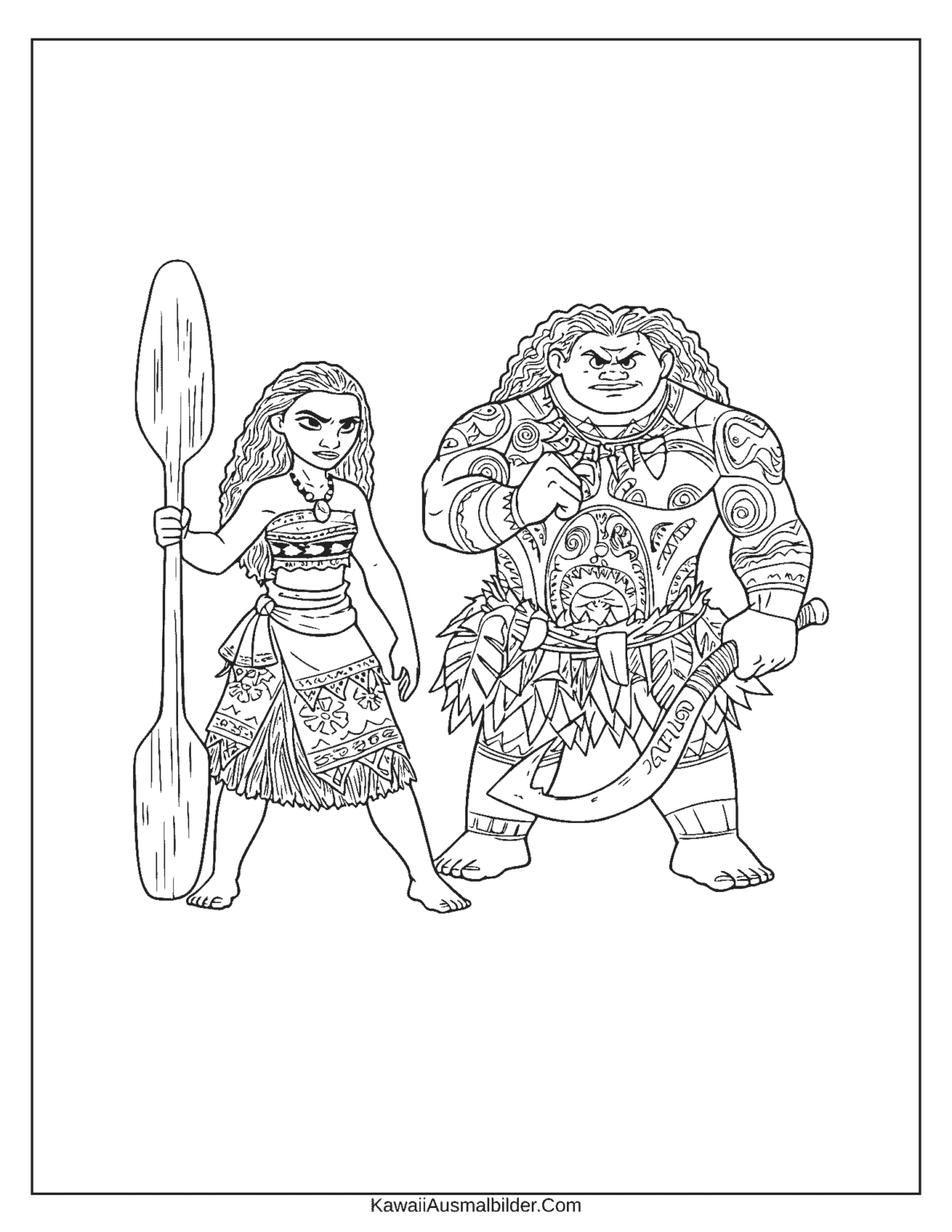 Kostenlose Vaiana Ausmalbilder Zum Ausdrucken Pdf Kostenlose